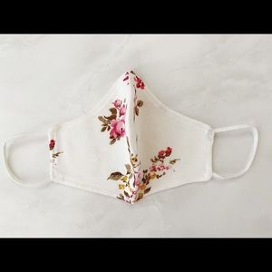 Hand Crafted | Other | Reusable Washable White Spring Floral Face Mask ...